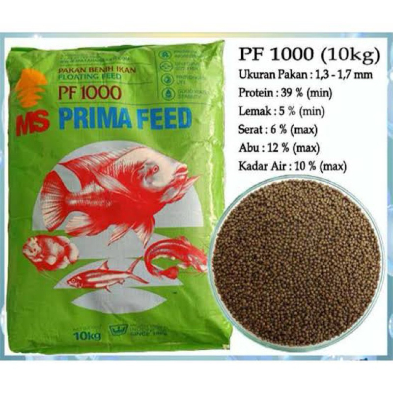 Jual Pakan Ikan Hias fengli 1000 pf 1000 / Pakan Benih Ikan / pakan ...