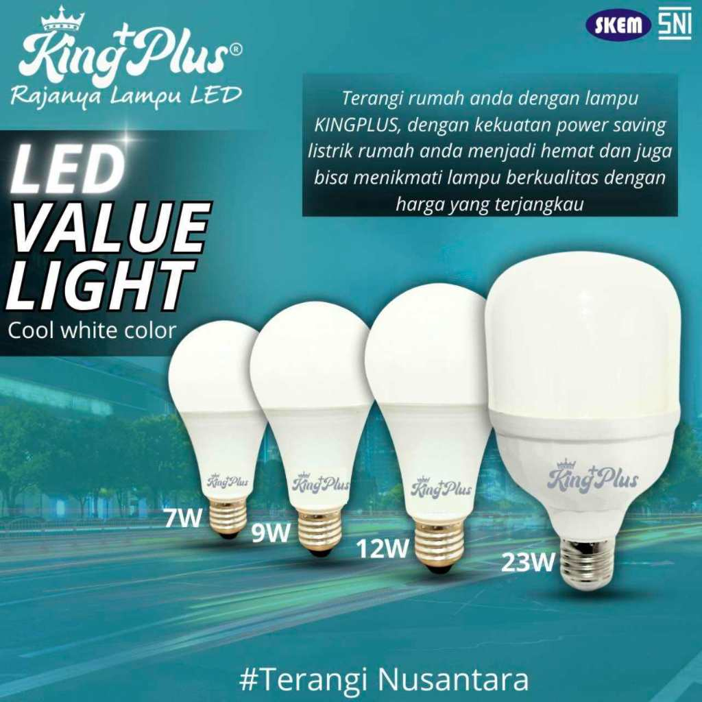 Jual PROMO Lampu KiNG Plus led bulb&Capsule bergaransi 9 w 12 w 15 w 30 ...