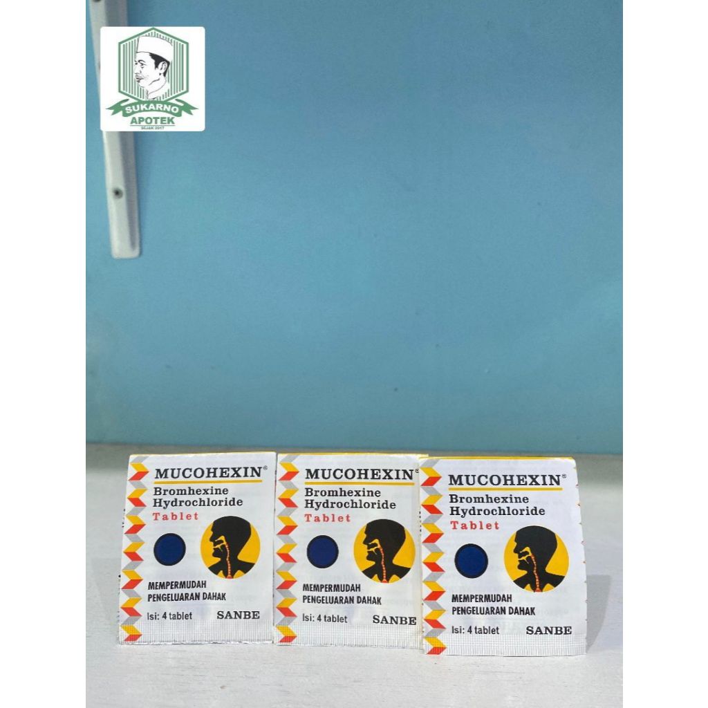 Jual MUCOHEXIN BROMHEXIN TABLET// OBAT PELANCAR DAHAK | Shopee Indonesia