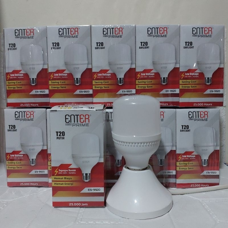 Jual Lampu LED Enter 15 watt Cahaya putih | Shopee Indonesia