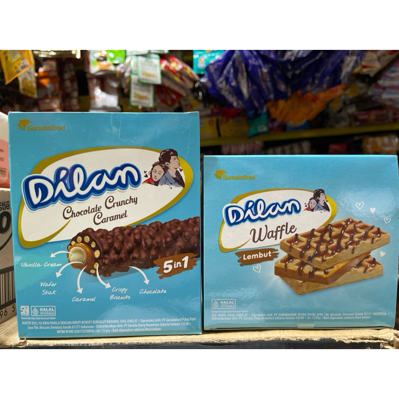 Jual DILAN CRUNCHY/WAFFLE 2000 BOX ( 12 PCS ) | Shopee Indonesia