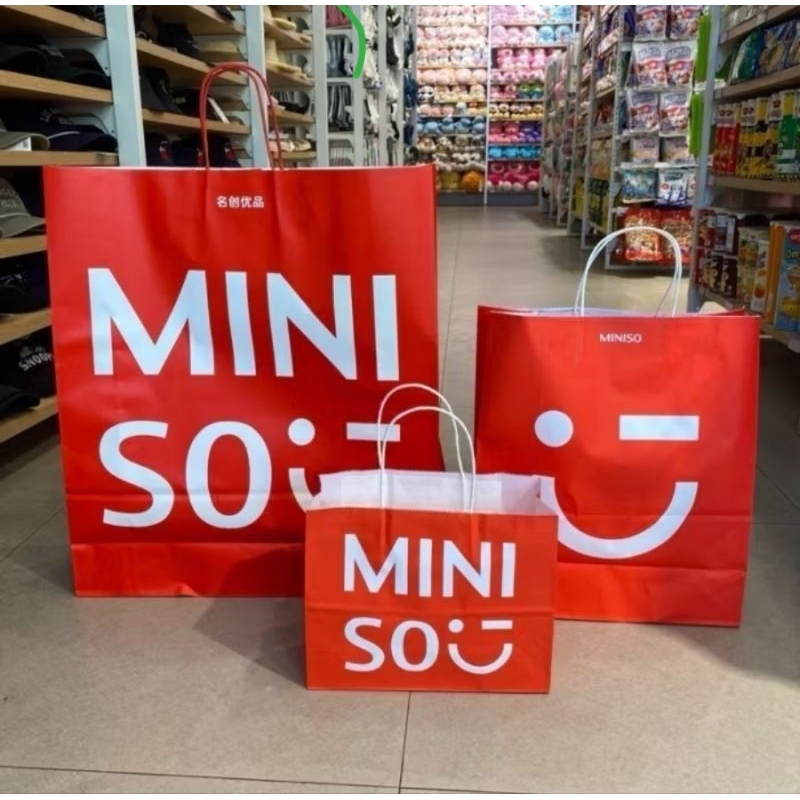 Jual Official BALI MINISO Paper Bag Miniso Tas Belanja Miniso Original ...