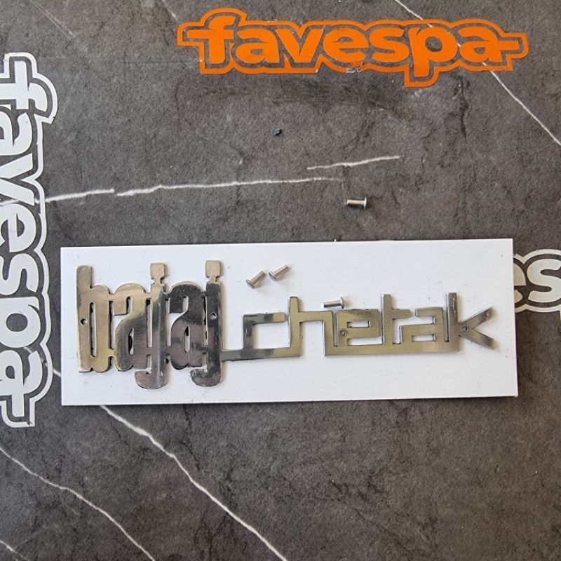 Jual Emblem Logo Bajaj Chetak Detail Presisi Tebal | Shopee Indonesia