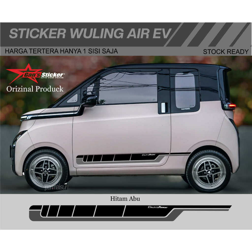 Jual STICKER WULING AIR EV AKSESORIS WULING AIR EV STICKER MOBIL ...
