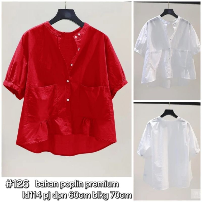 Jual SEVEN.CLOTH - Sheren Shirt / Blouse / Kemeja / Katun Poplin ...