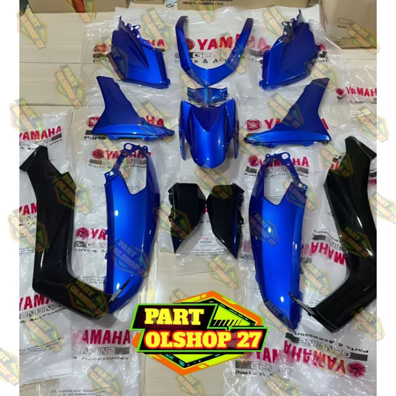 Jual PAKET FULL SET (13 PCS) BODY HALUS NMAX OLD 155 BIRU GLOSSY ASLI ...