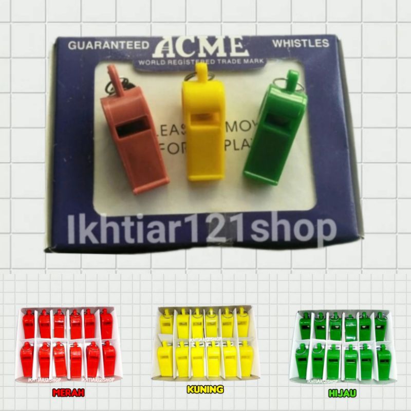 Jual 1 Lusin Peluit Pramuka/Pluit Pramuka/Priwitan Pramuka isi 12 Pcs ...