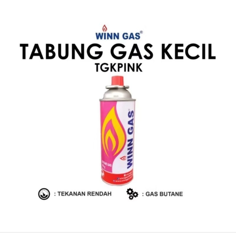 Jual Winn Gas Tabung Gas Kecil Kaleng Butane TGKPINK | Shopee Indonesia