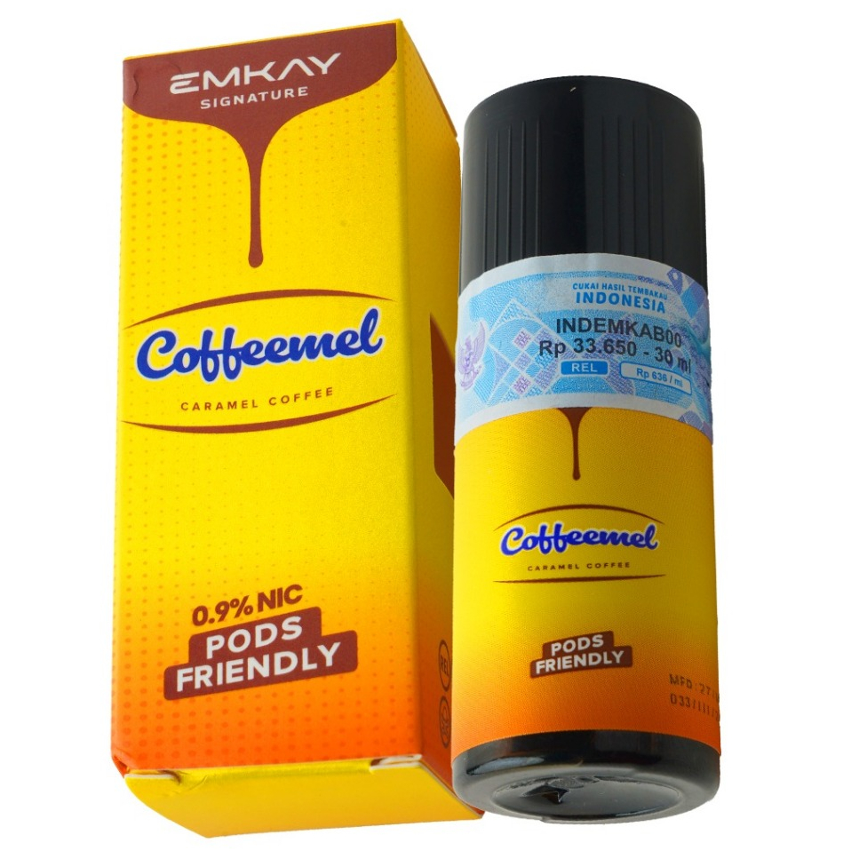 Jual Liquid Vape Coffeemel Coffee Cream Caramel Pods Friendly 9MG 30ML ...