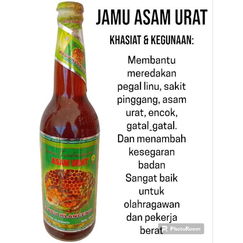 Jual jamu tradisional / jamu asam urat madu klanceng | Shopee Indonesia