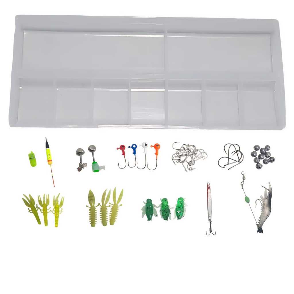 Jual Set Pancing Umpan Casting 56pcs Siap Pakai Lengkap Harga Murah Isi ...
