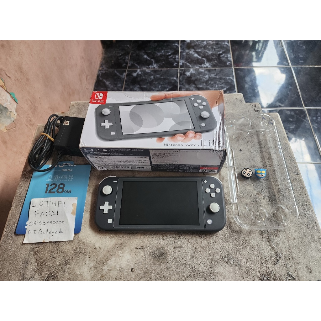 Jual Nintendo Switch Lite CFW Atmos 128GB Grey Fullset 02 | Shopee ...