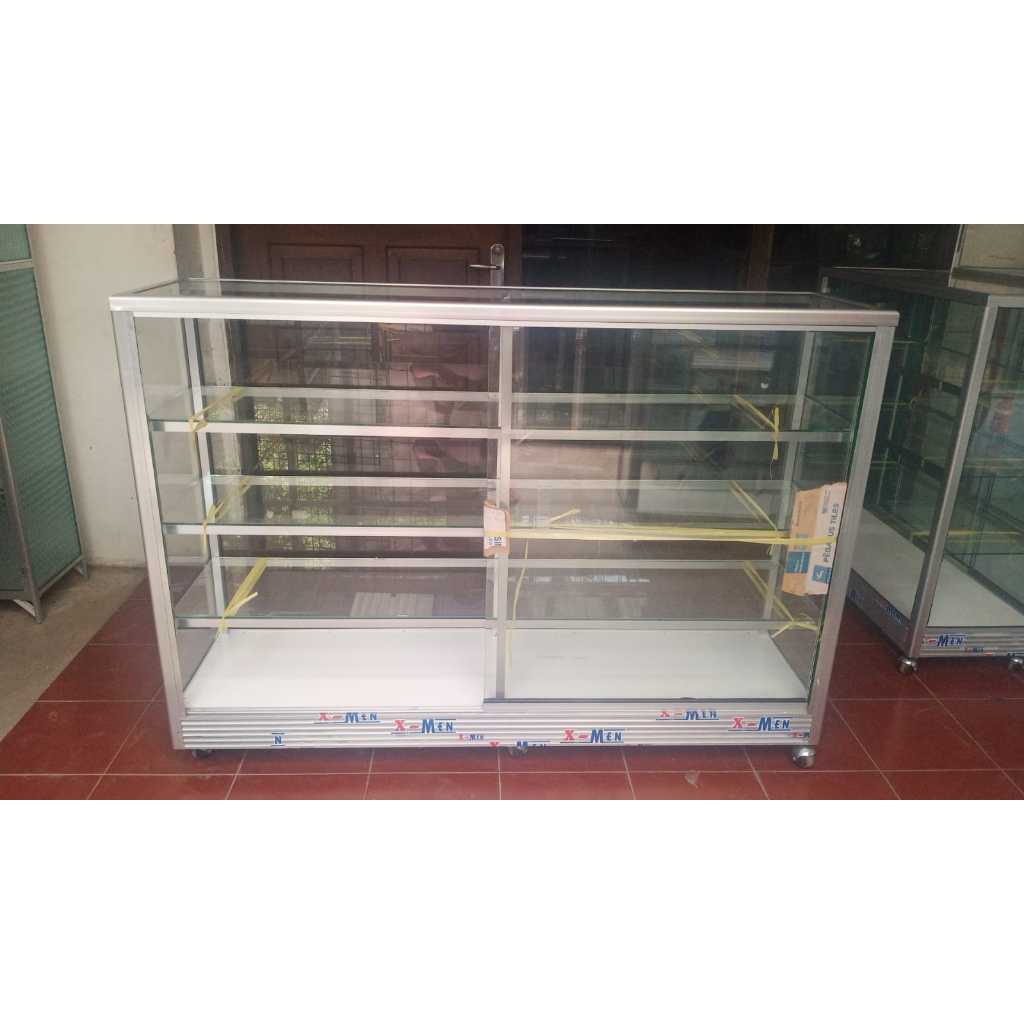 Jual RAK ETALASE KACA RODA (TEBAL KACA 5 MM) KHUSUS BOGOR | Shopee ...