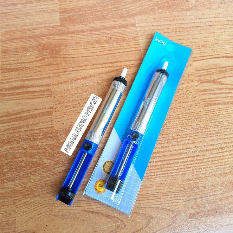 Jual PENYEDOT TIMAH ATRAKTOR BESI BIRU KLOP | Shopee Indonesia