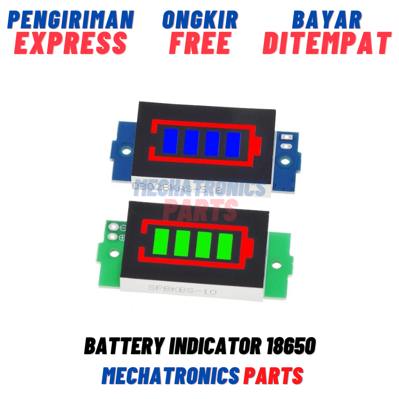Jual Battery Indicator 18650 1S, 2S, 4S, 1S-8S Modul Led Indikator ...