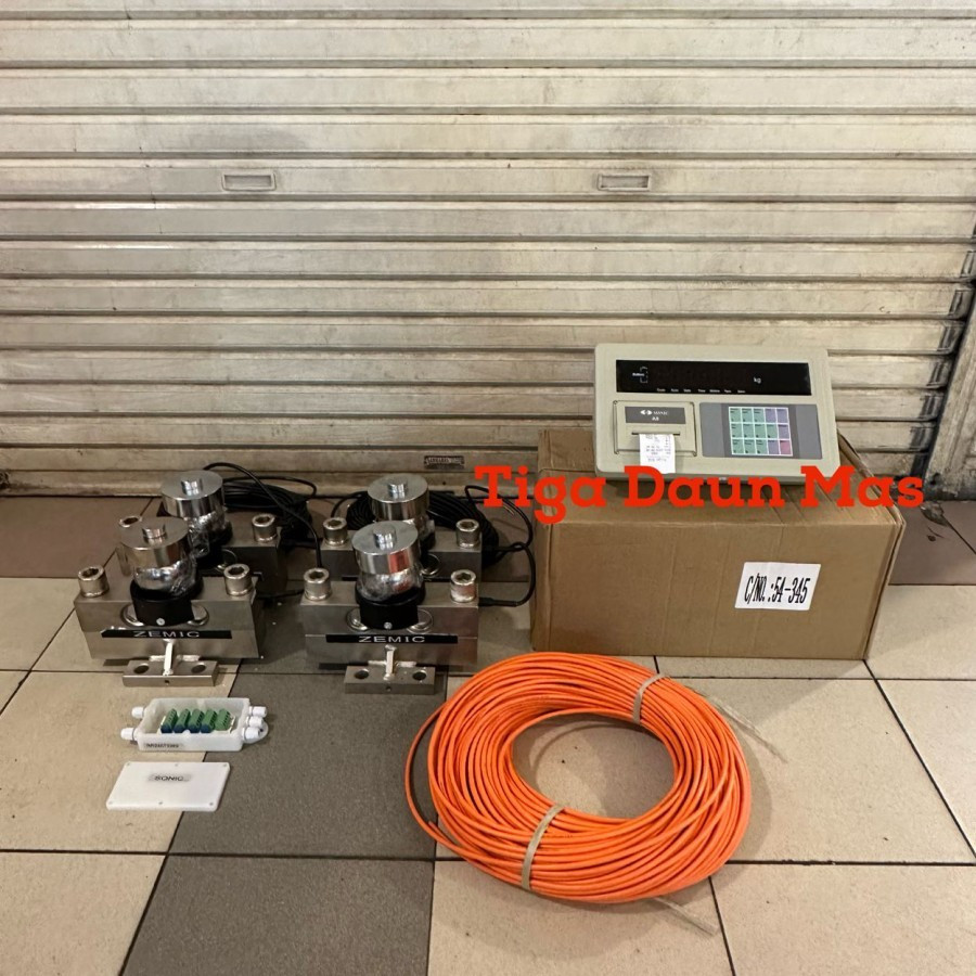 Jual Paket Jembatan Timbangan 4 PC Load Cell Zemic HM9B 30 Ton + Indikator Sonic Print A9P ...