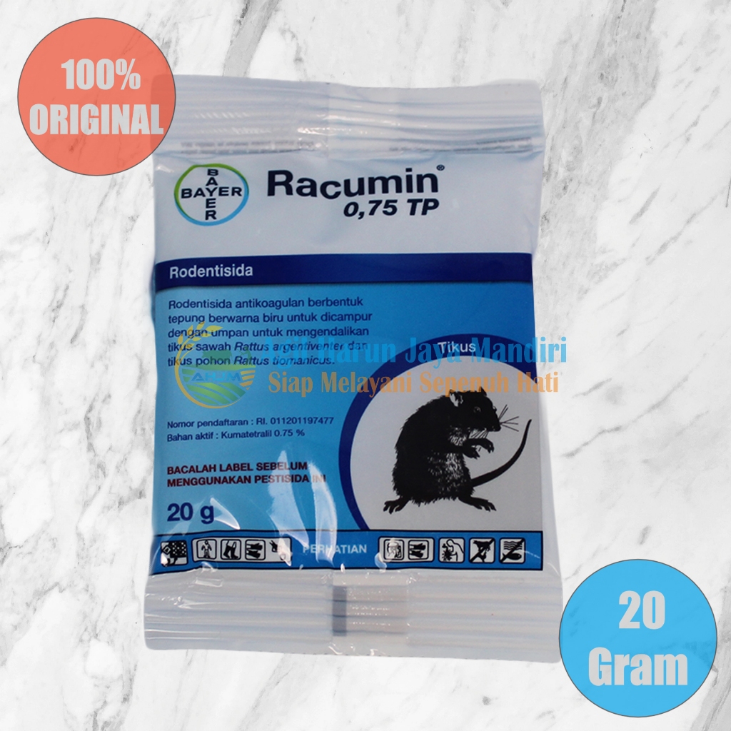 Jual Racun Tikus RACUMIN 0,75TP 20 gram Rodentisida Racun Pembasmi ...