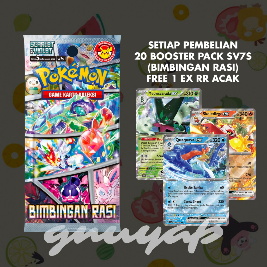 Jual bimbingan rasi SV7S night wanderer stella miracle sv6a sv7 booster pack pokemon tcg ...