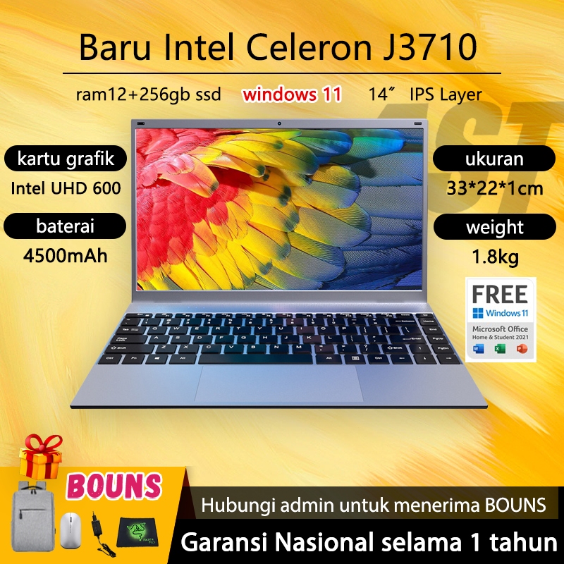 Jual AST laptop Ultrabook baru Intel celeron J4005 14 inci ram8+256gb ...