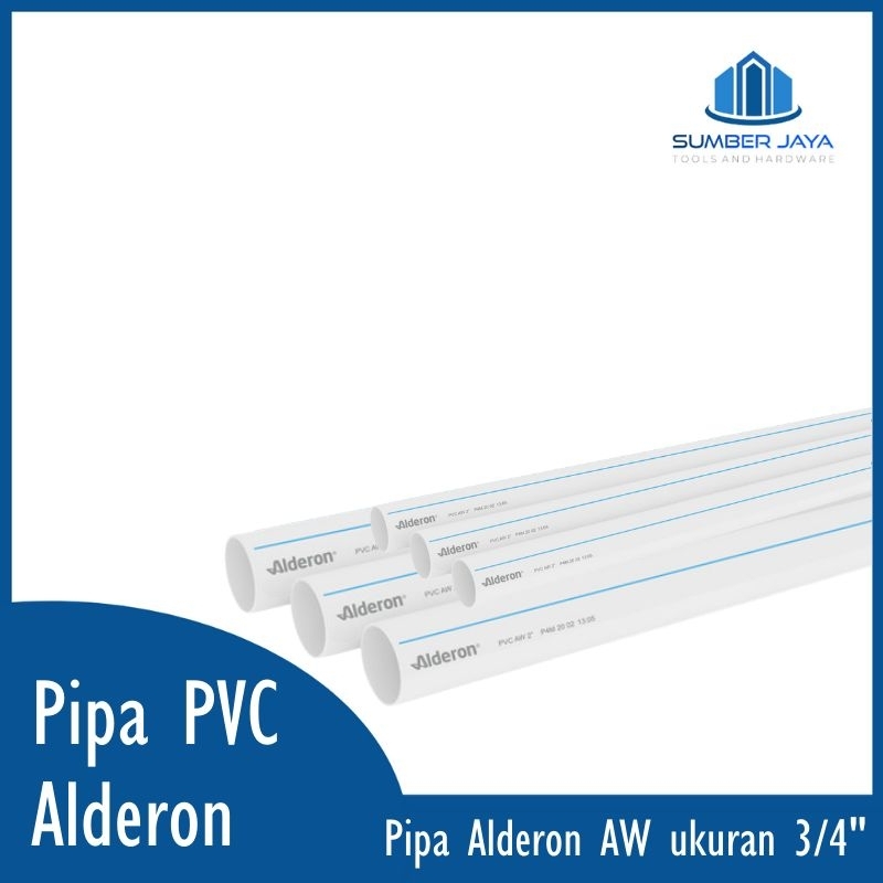 Jual Pipa PVC Alderon AW 3/4 inch | Shopee Indonesia
