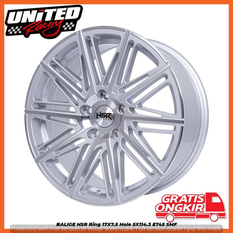 Jual VELG MOBIL RACING RING 17 HSR BALIGE SILVER UNTUK XL7 XPANDER OUTLANDER LIVINA R17 PELEK ...