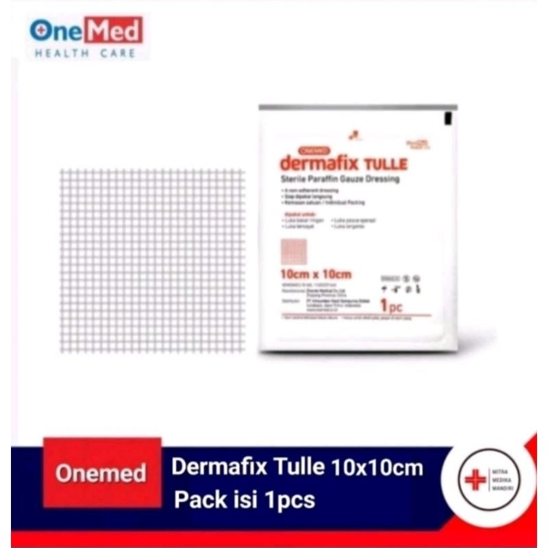 Jual Onemed Dermafix Tulle/Wintuell Vaseline Swab/Lomatuell 10cmx10cm ...