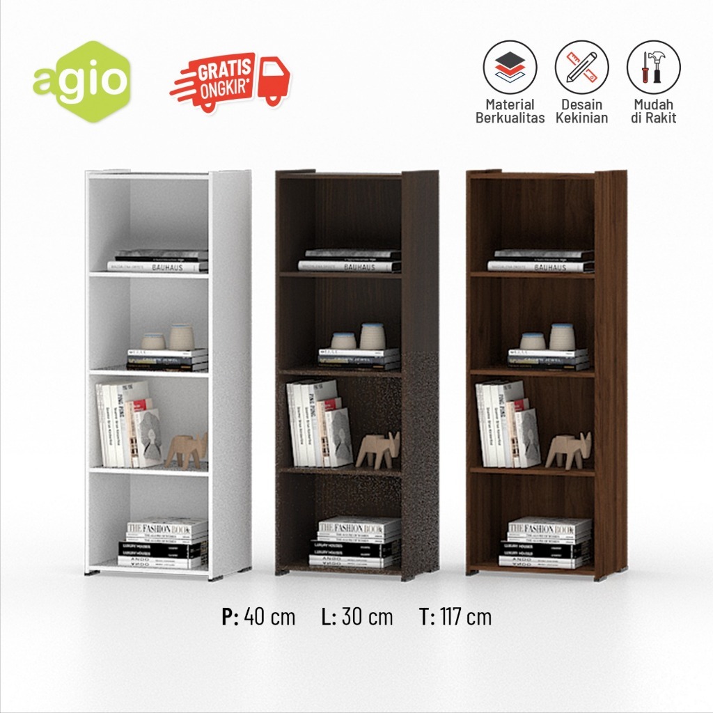 Jual Oggi - Rak Buku Minimalis Aesthetic / Rak Buku Susun Anak Sekolah ...