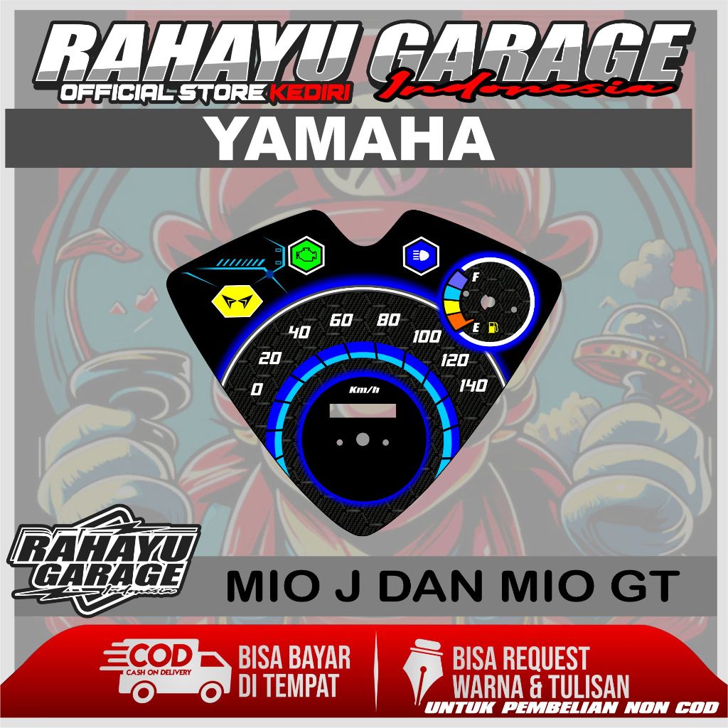 Jual PAPAN SPEEDOMETER CUSTOM YAMAHA MIO J DAN MIO GT | Shopee Indonesia