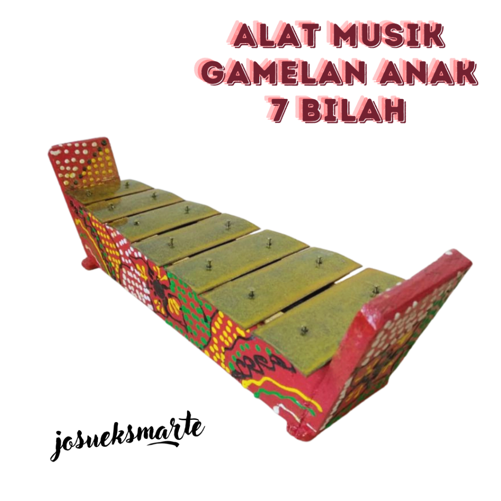 Jual Gamelan Anak Motif / Gamelan Nong Ning Mini 7 Bilah Free Pemukul ...