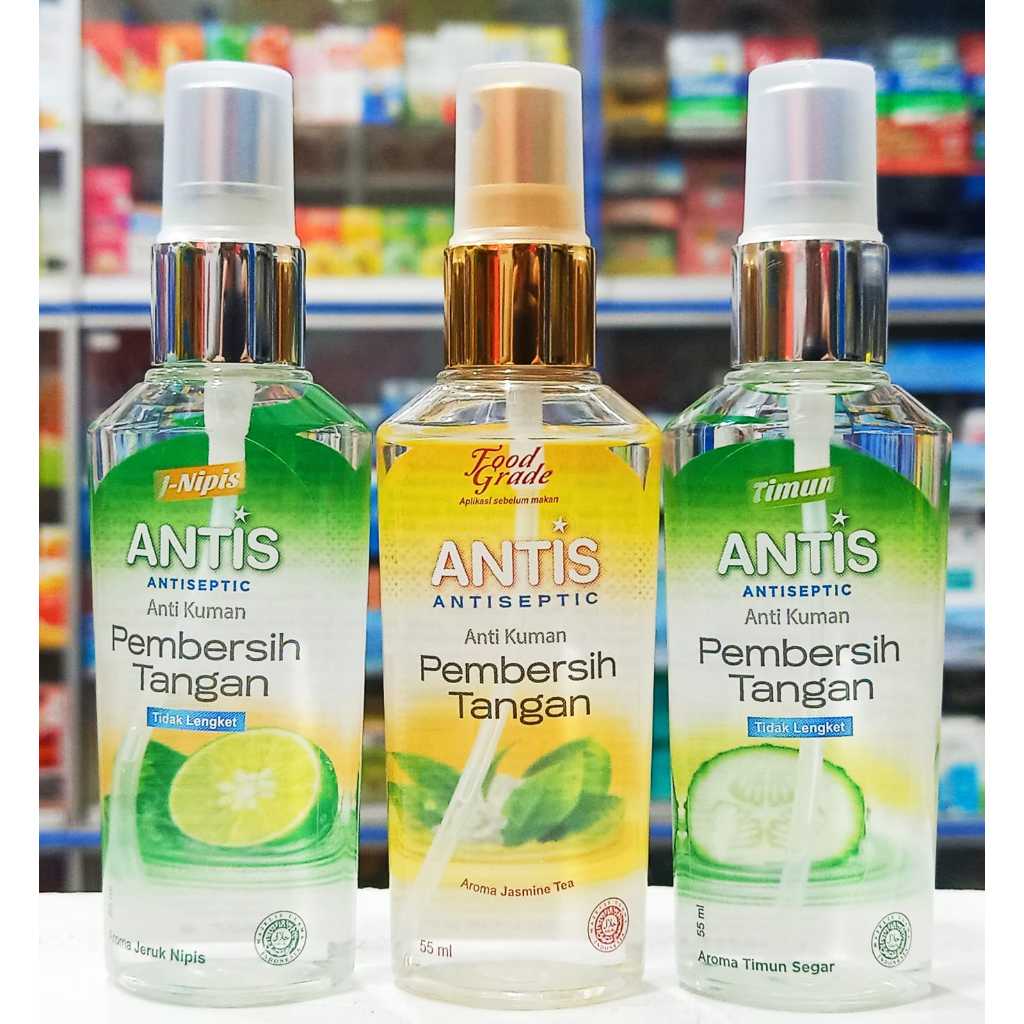 Jual Antis Antiseptic 𝐒𝐩𝐫𝐚𝐲 𝟓𝟓𝐌𝐋 - Hand Sanitizer Pembersih Tangan ...