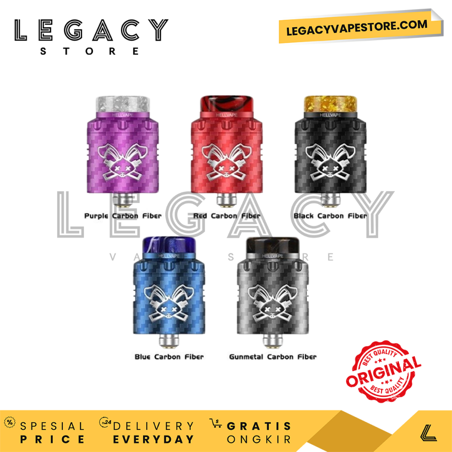Jual RDA Hellvape Dead Rabbit RDA V3 Carbon Edition | Shopee Indonesia