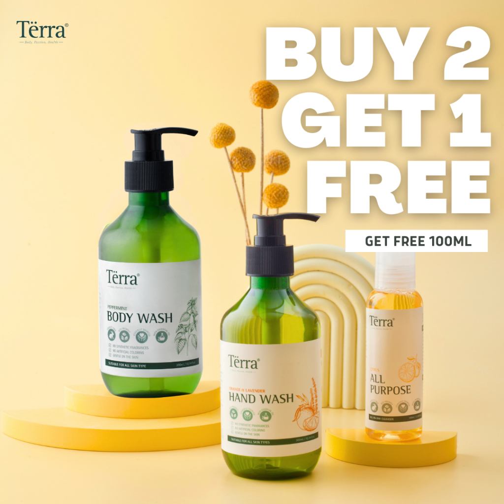 Jual (BUY 2 GET 1) Terra Body Wash & Hand Wash 300ml - Bergamot ...