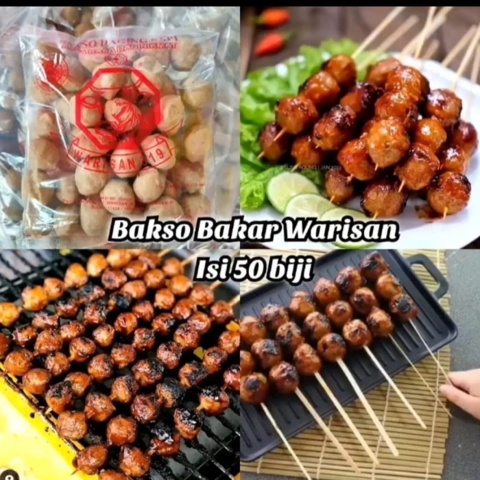 Jual BAKSO BAKAR ISI 50 350 GRAM MERK WARISAN | Shopee Indonesia