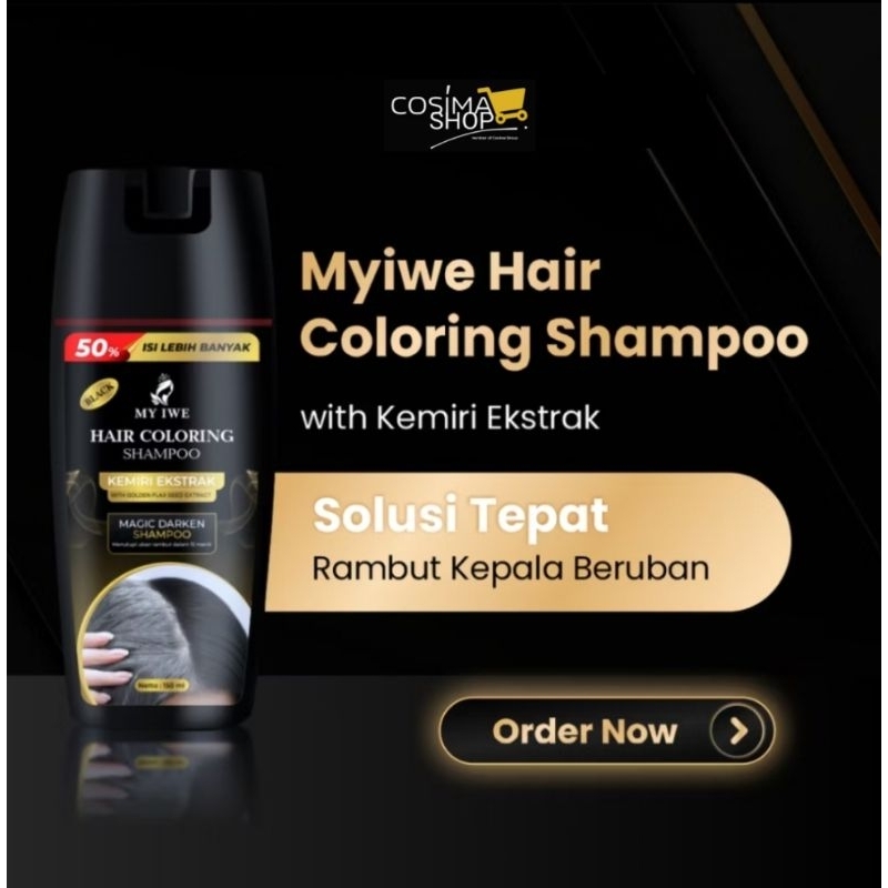 Jual Myiwe Hair Coloring Shampoo ( sampo untuk rambut uban) | Shopee ...
