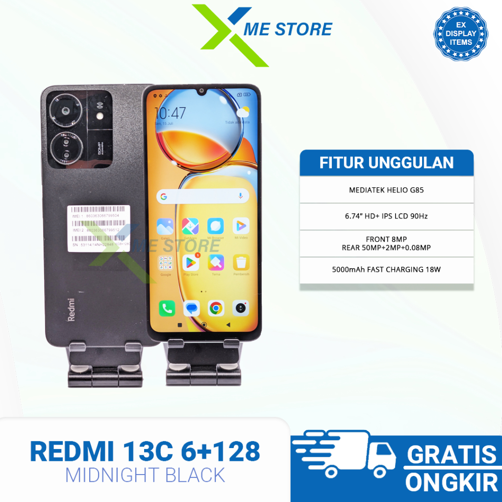 Jual REDMI 13C 6/128GB, 8/256GB EX DISPLAY - HP ONLY | Shopee Indonesia