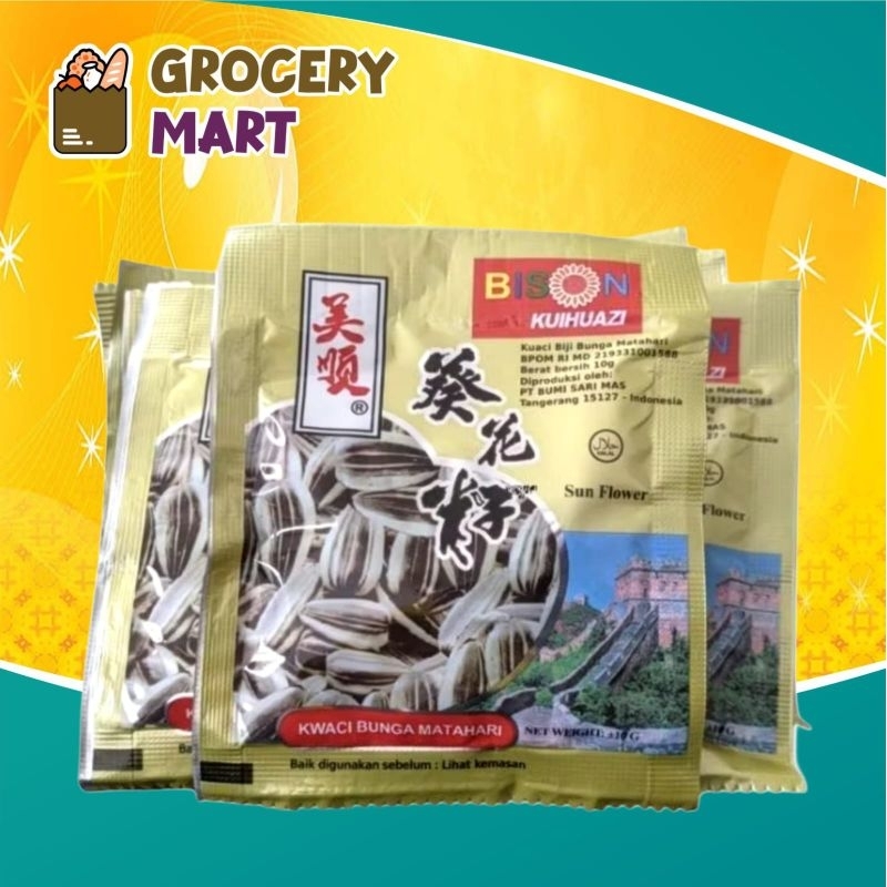 Jual (1 PACK) Kwaci/ Kuaci Bison Biji Bunga Matahari Isi 20pcs | Shopee ...