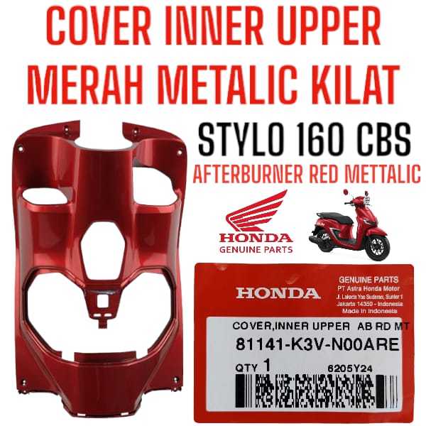 Jual COVER INNER UPPER STYLO 160 CBS MERAH METALIC KILAT ORIGINAL ...