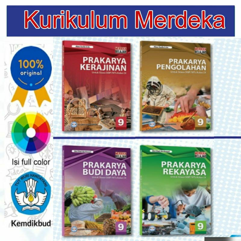 Jual GOS - Buku Siswa Prakarya Kurikulum Merdeka SMP Kelas 9 (Kerajinan, Pengolahan, Budidaya ...