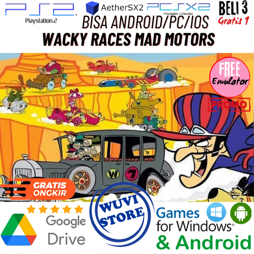 Jual PS2 Wacky Races Mad Motors Game | Bisa di PC / Android / IOS Plus ...