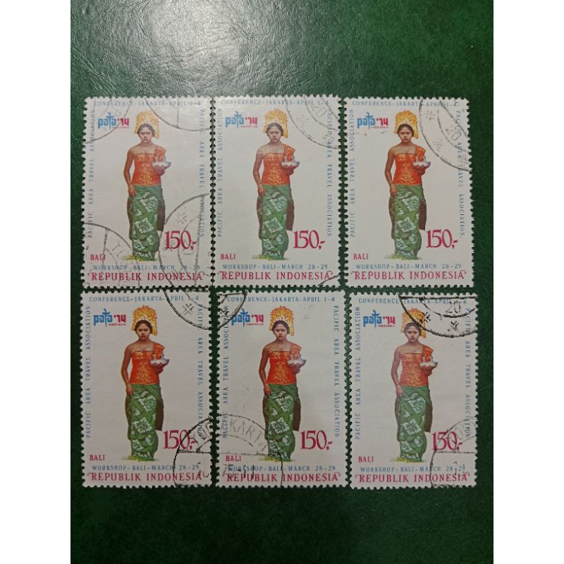 Jual Prangko Indonesia 6 Pcs Rp 150 PATA Tahun 1974 USED | Shopee Indonesia