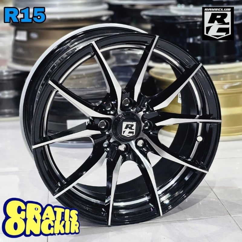 Jual velg racing mobil R15 3TONE RC PCD 4X100 - 4X114,3 Avanza Xenia Livina velg racing mobil ...