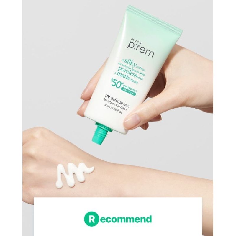 Jual [MAKE PREM] UV DEFENSE NO SEBUM SUNSCREEN SPF50+ PA++++ 40ml ...