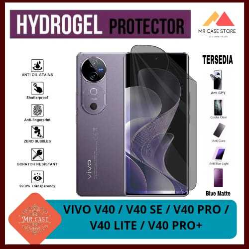 Jual AntiGores Hydrogel FOR VIVO V50 5G / V50 LITE / V40 5G / V40 SE / V40 LITE / V40 E / V40 ...