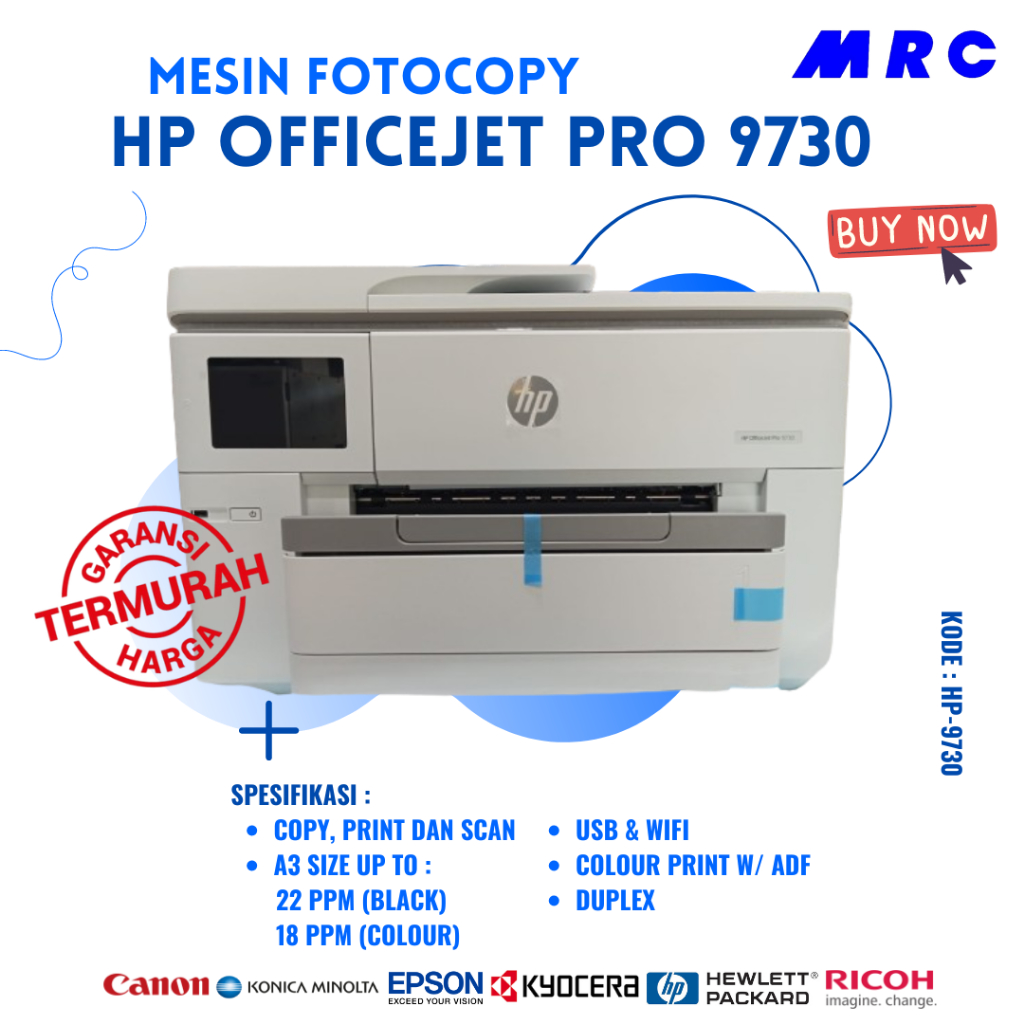 Jual PRINTER A3 HP OFFICEJET PRO 9730 WIDE FORMAT ALL IN ONE | Shopee Indonesia