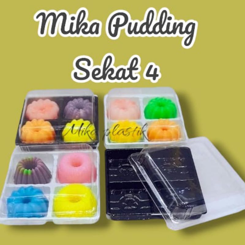 Jual Mika Sekat 4/Mika pudding+tutupan(1dus isi 300set) | Shopee Indonesia