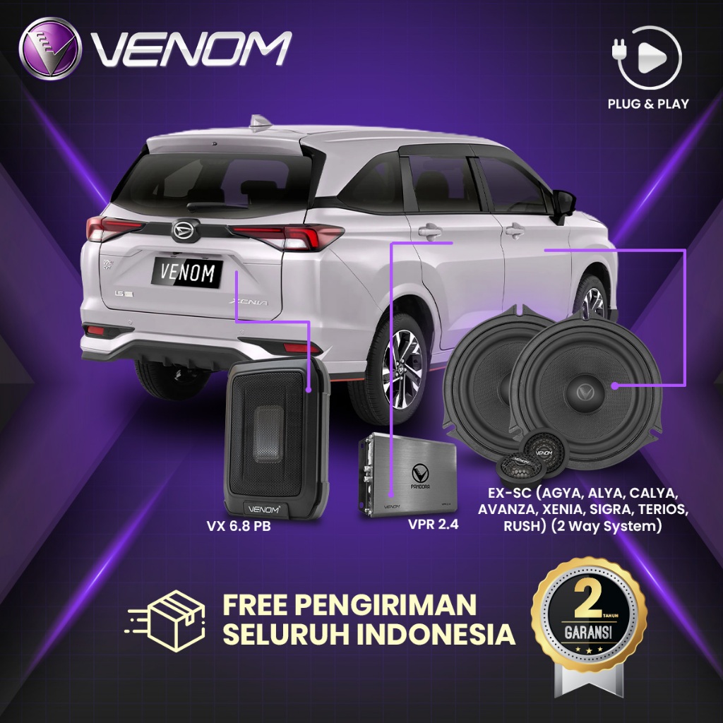 Jual Venom Express Daihatsu Xenia Paket Audio Mobil Plug and Play | Shopee Indonesia