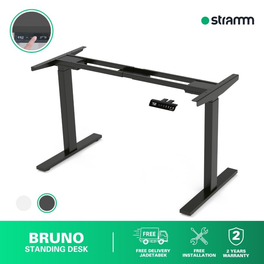 Jual Frame Electric Standing Desk Stramm Bruno SF Working Gaming Desk ...