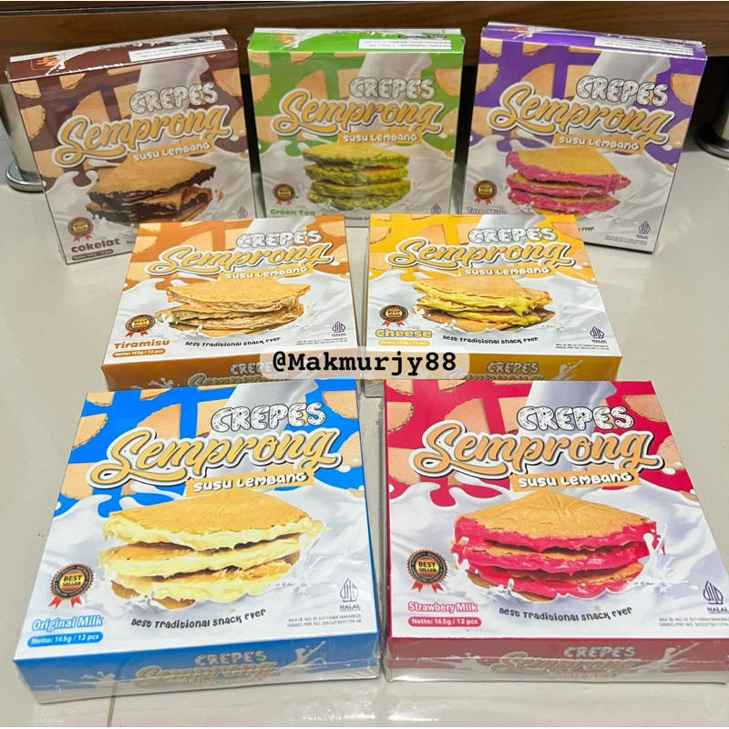 Jual SEMPRONG SUSU LEMBANG / CREPES SEMPRONG BEST SELLER ALL VARIANT ...