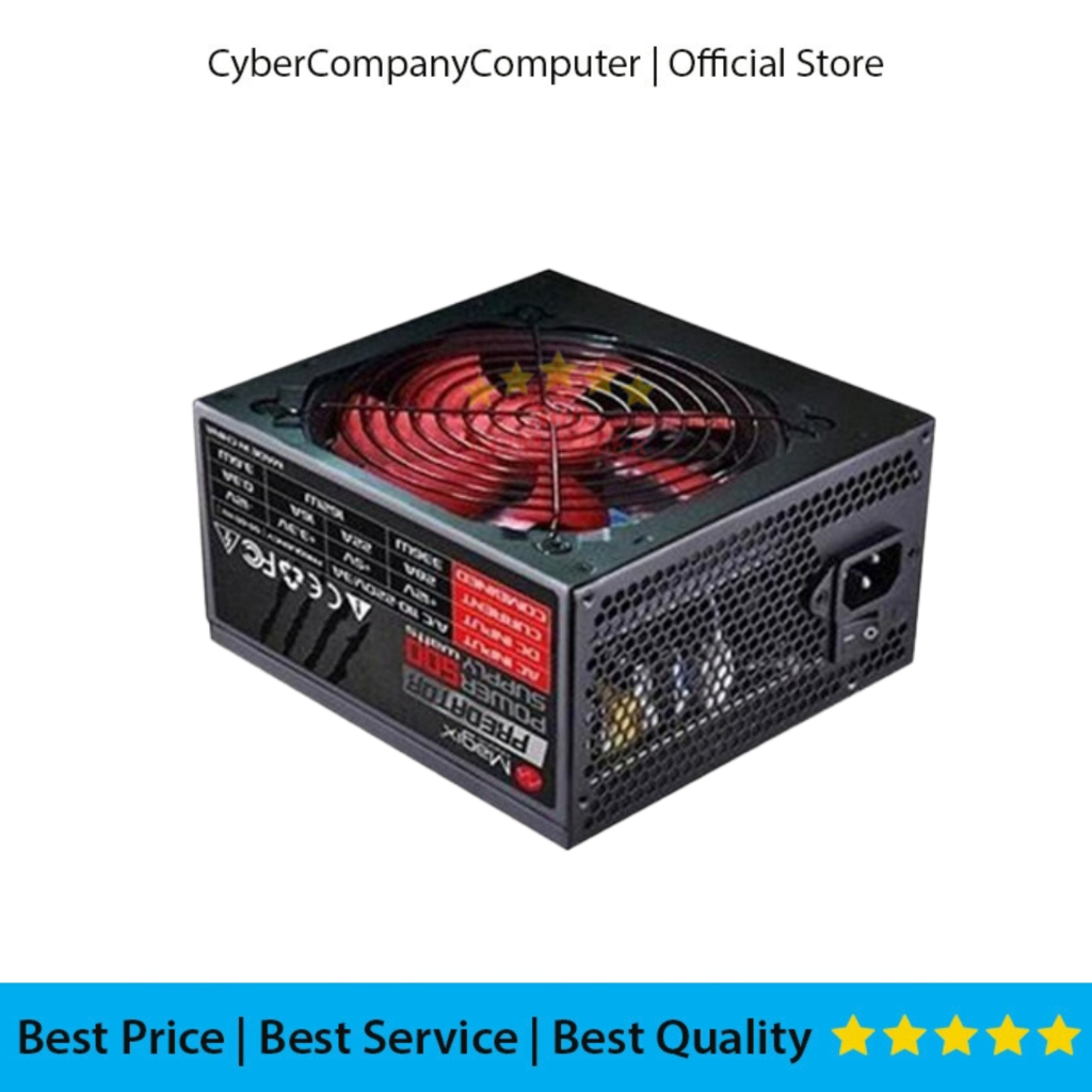 Jual Psu 500 Watt Power Supply Magix 500watt New In Box High Efiensi 70 ...