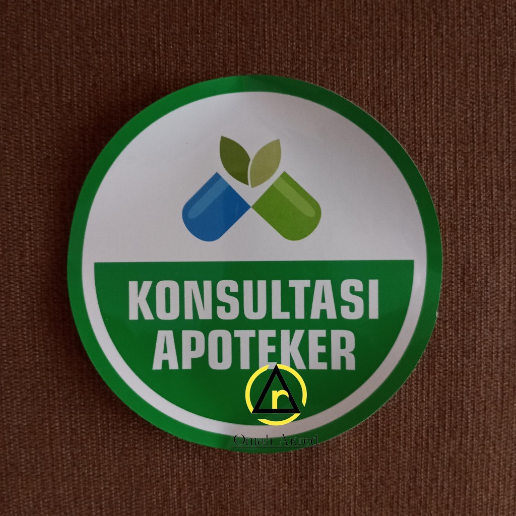 Jual Stiker Ruang Konsultasi Apoteker - Farmasi - Pharmacy - Apotek ...